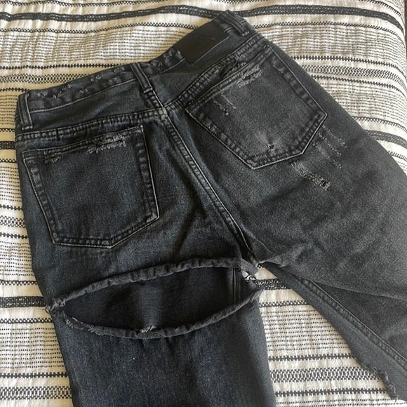 UNIF | Jeans | Unif Black Jeans With Rip Behind Thigh | Poshmark